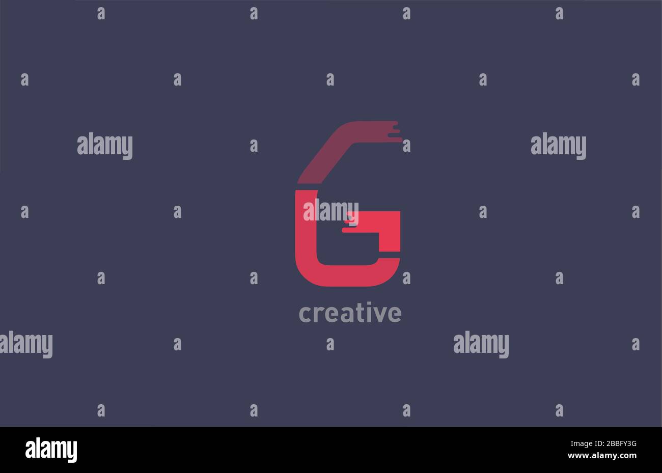 Red g letter logo hi-res stock photography and images - Alamy