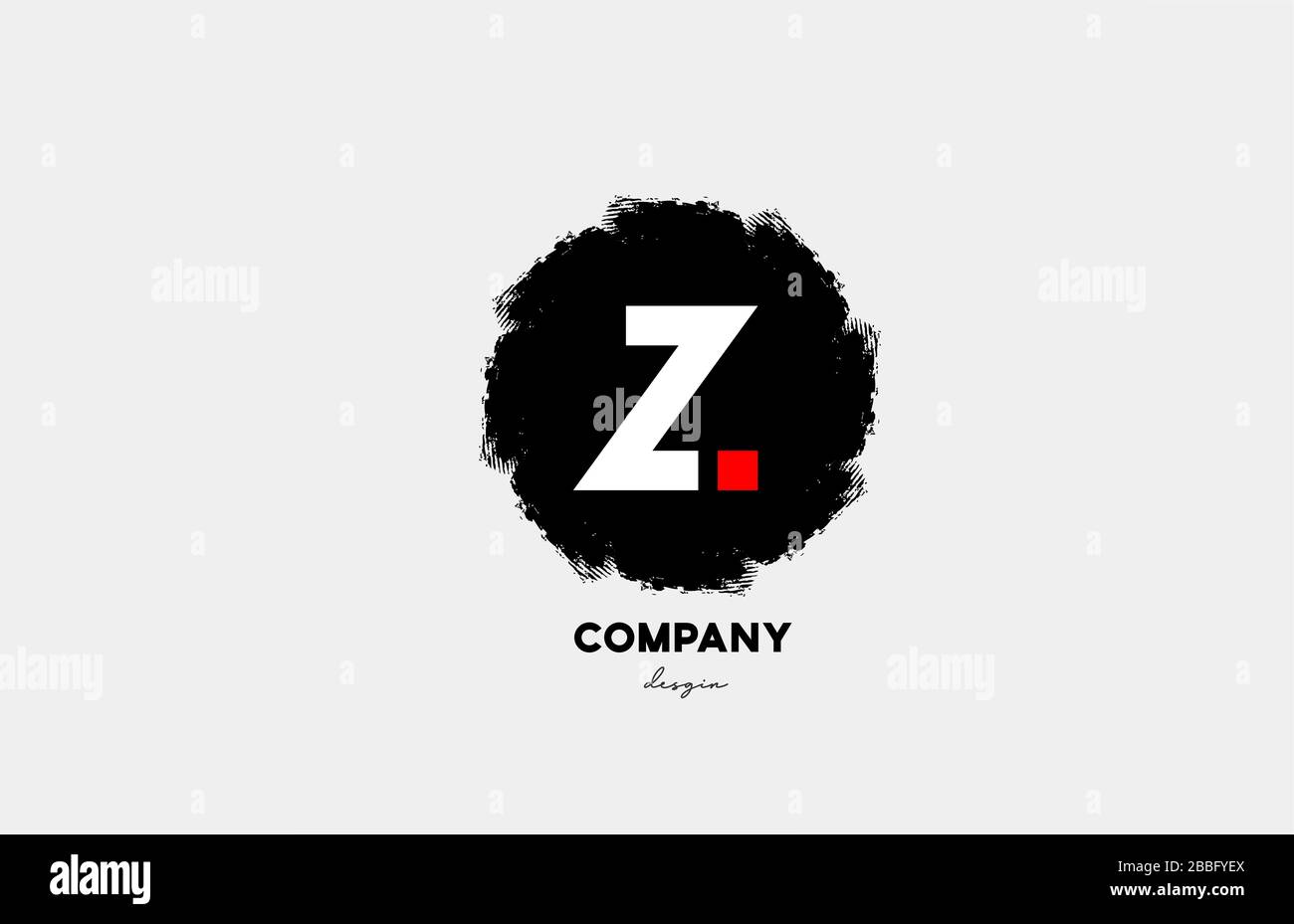 Z red white black letter alphabet logo icon with grunge design for ...