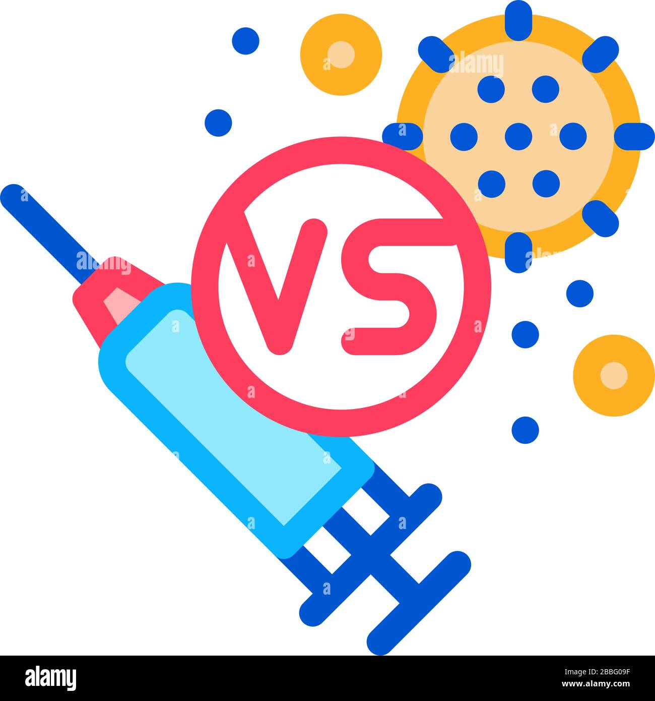 anti-virus injection icon vector outline illustration Stock Vector ...