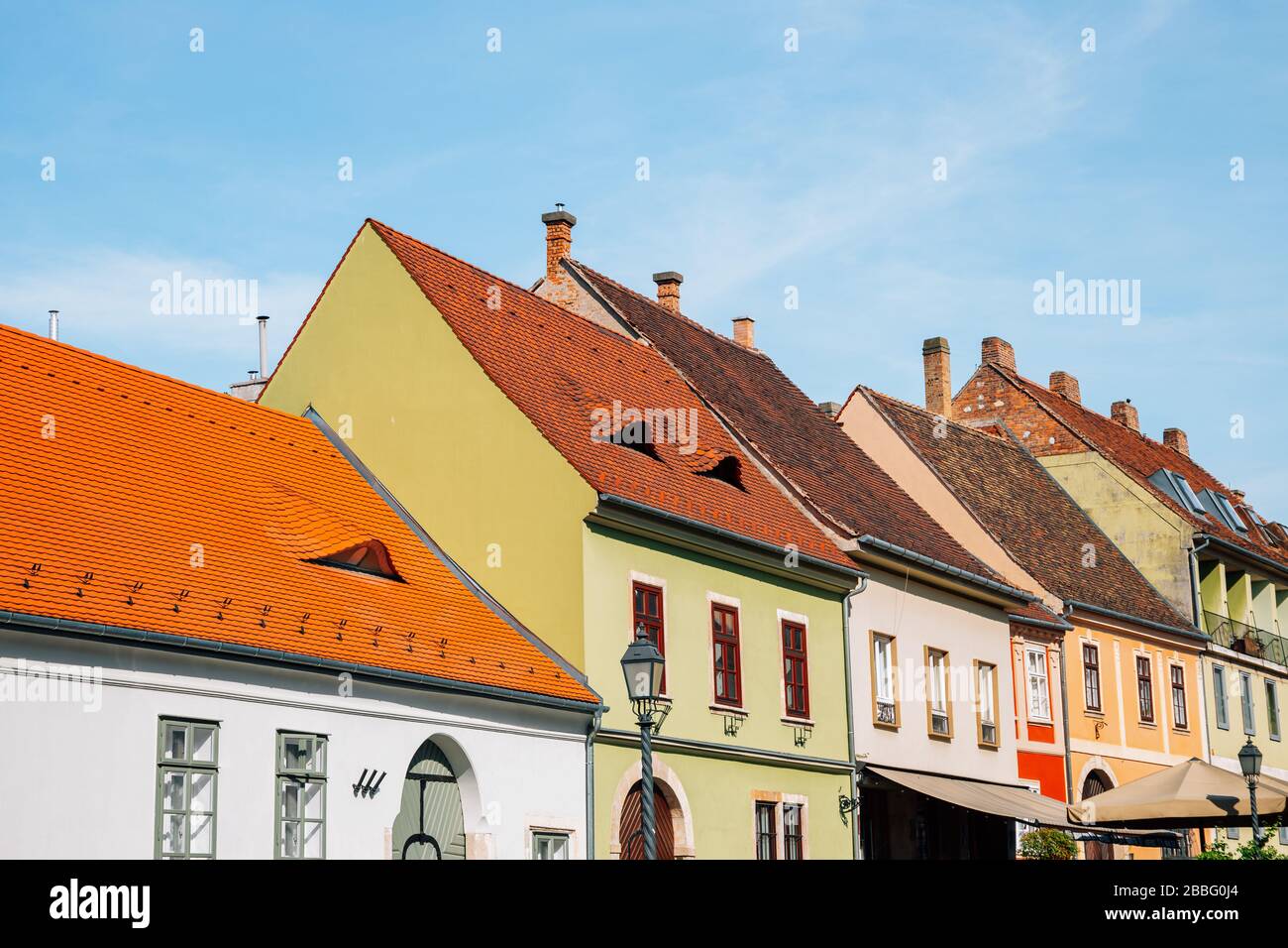 Buda district medieval old houses in Budapest, Hungary Stock Photo - Alamy