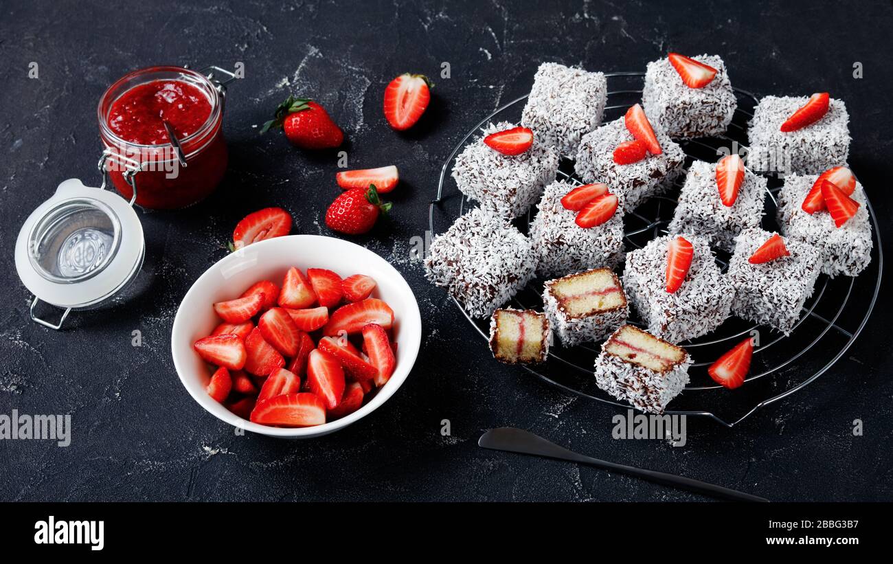 Lamington Cake High Resolution Stock Photography and Images - Alamy
