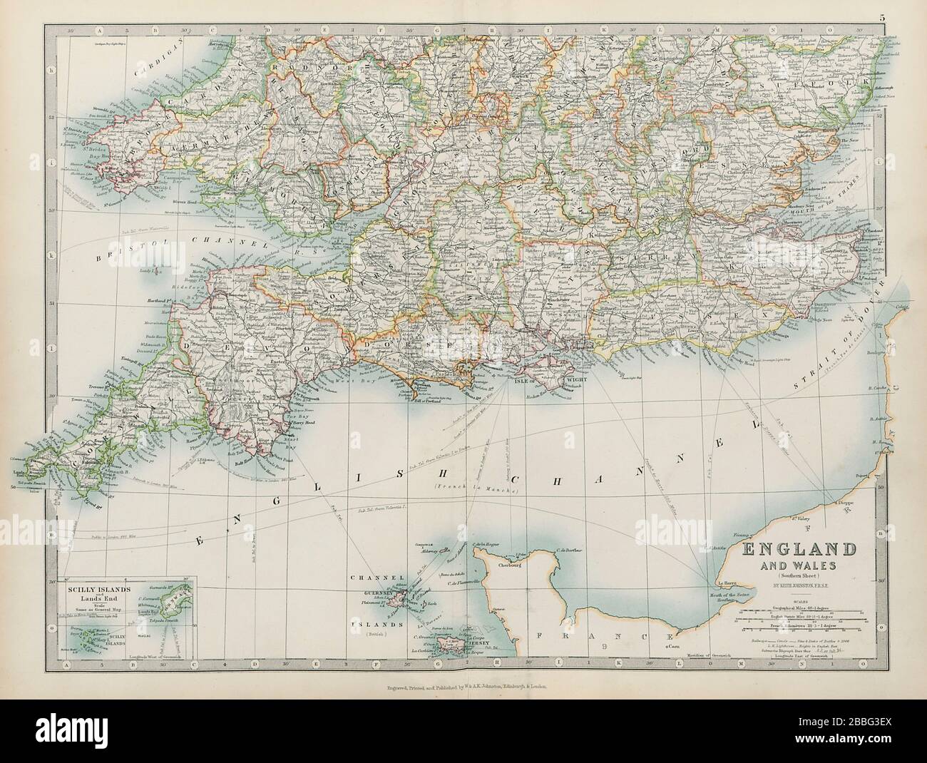 Southern england map modern hi-res stock photography and images - Alamy