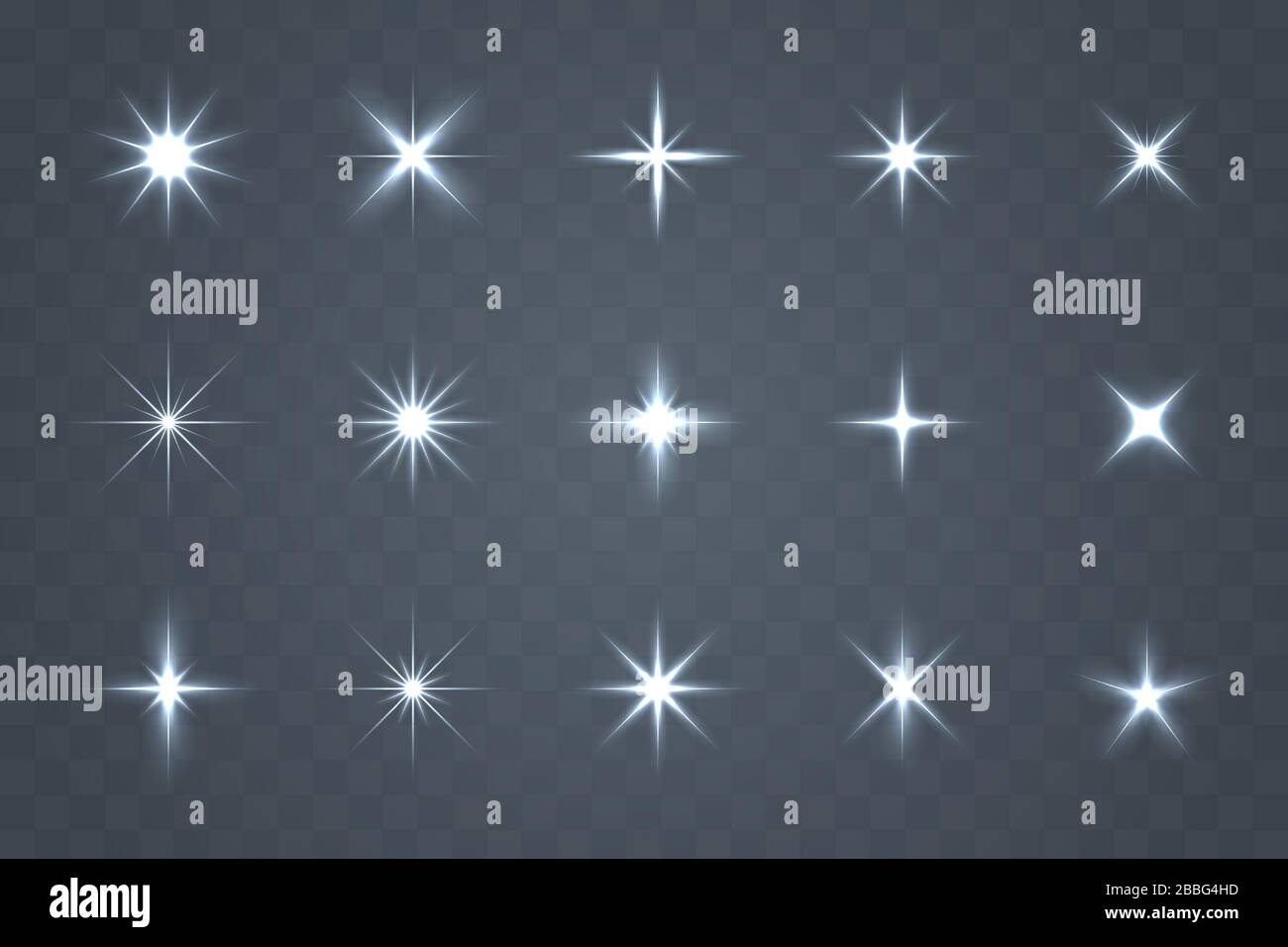 Luminous set design that glows. Sparkling stars with special light ...