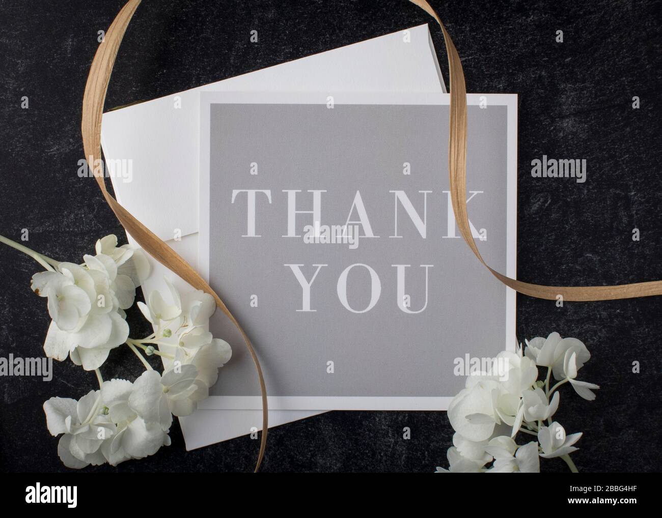 A floral touch makes this thank you note an elegant addition to a ...