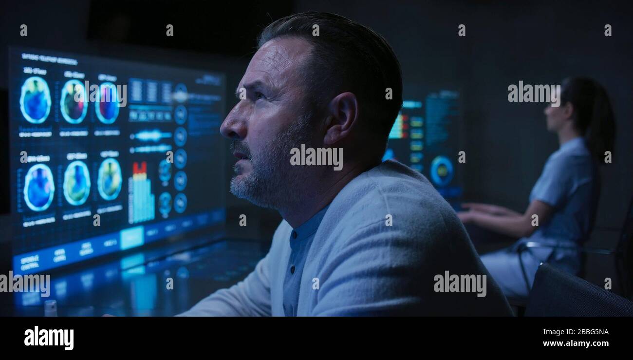 2099: THE SOLDIER PROTOCOL, (aka THE WHEEL), from left: David Arquette ...