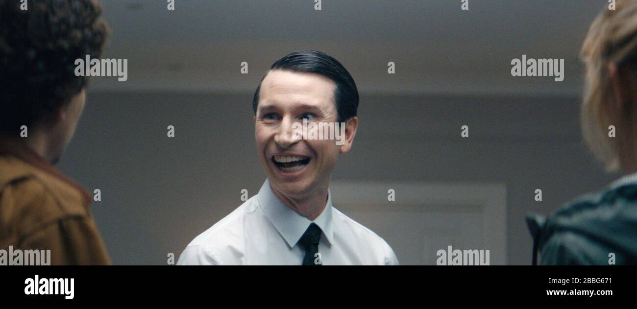 VIVARIUM, from left: Jesse Eisenberg, Jonathan Aris, Imogen Poots, 2019 ...