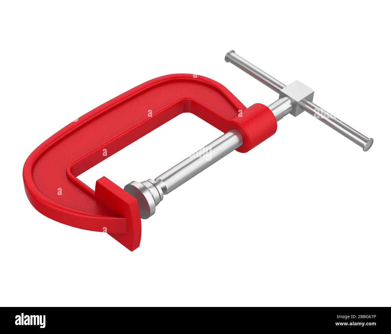 Clamp Compression Tool Isolated Stock Photo - Alamy