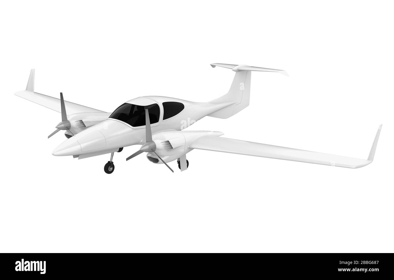 Small Airplane Isolated Stock Photo - Alamy