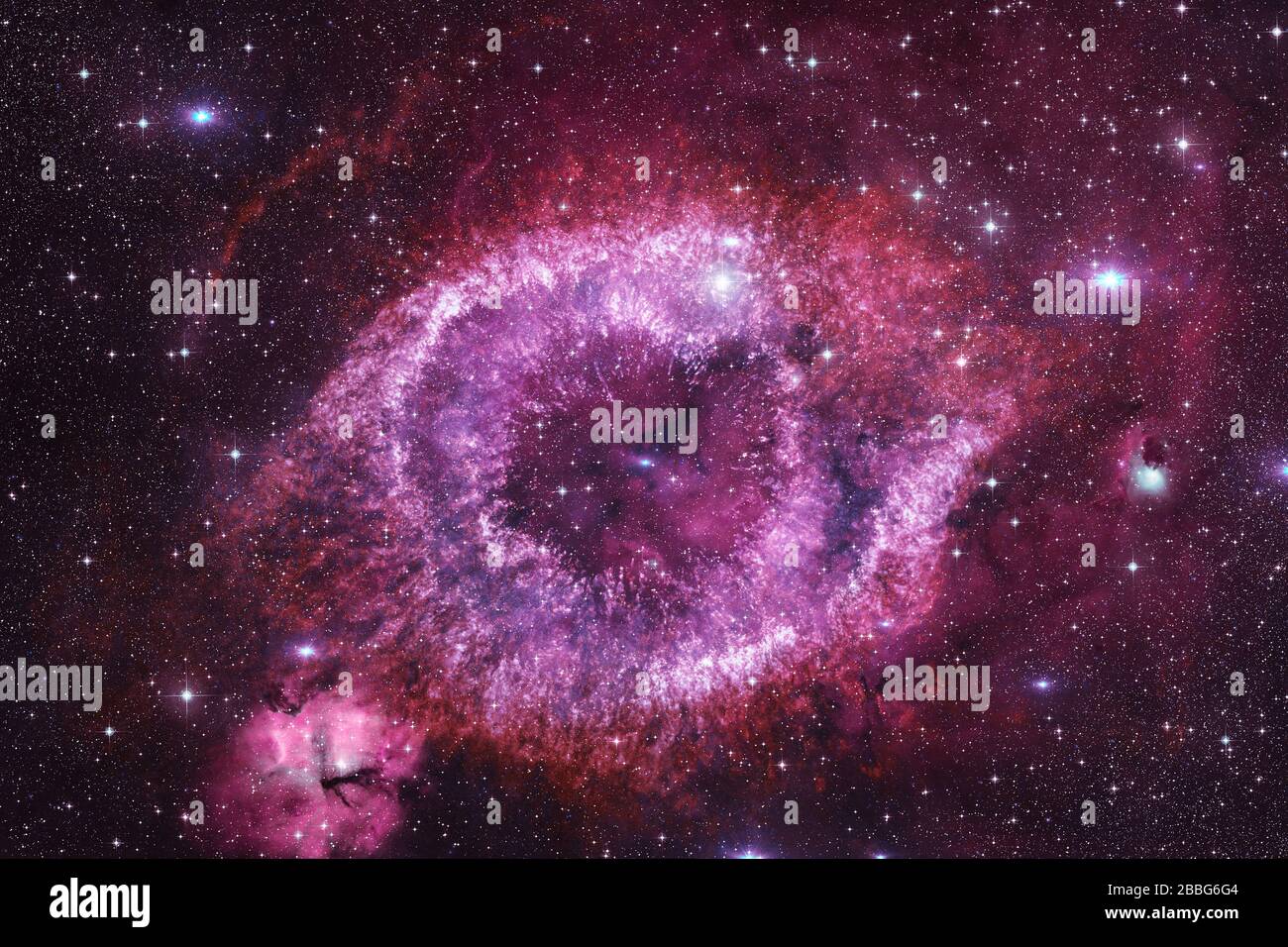 Deep space art. Starfield stardust, nebula and galaxy. Elements of this ...