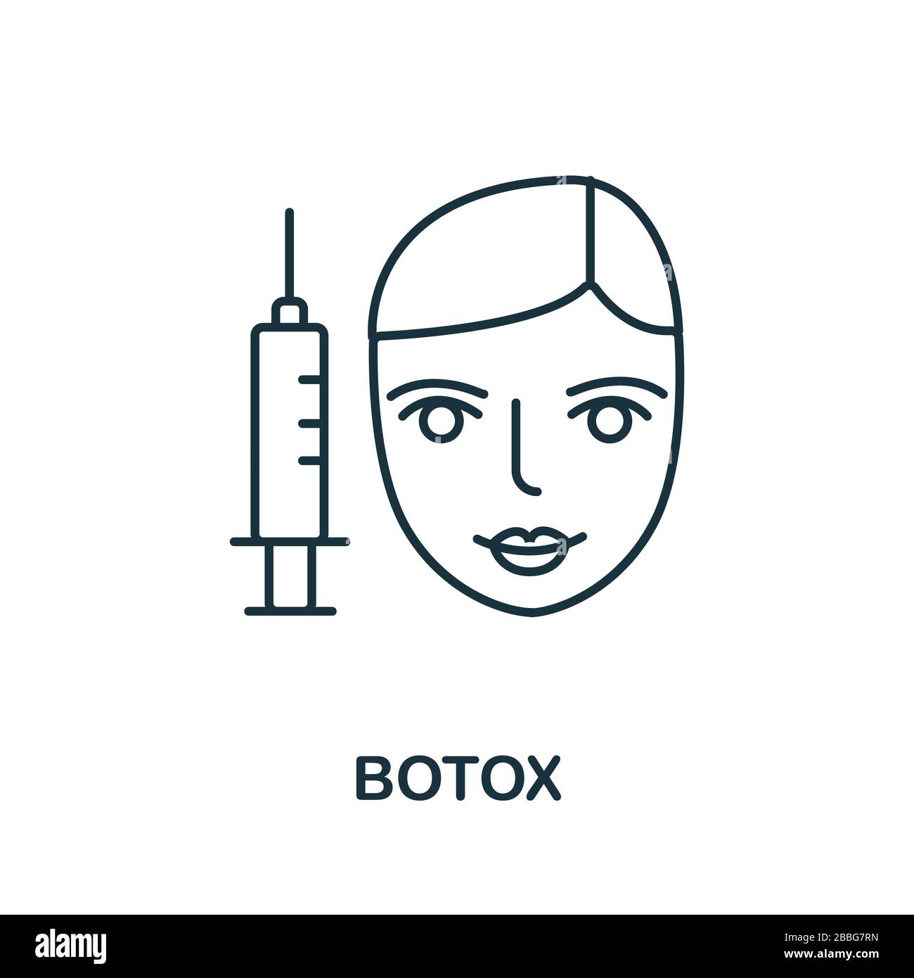 Botox icon from plastic surgery collection. Simple line element Botox ...