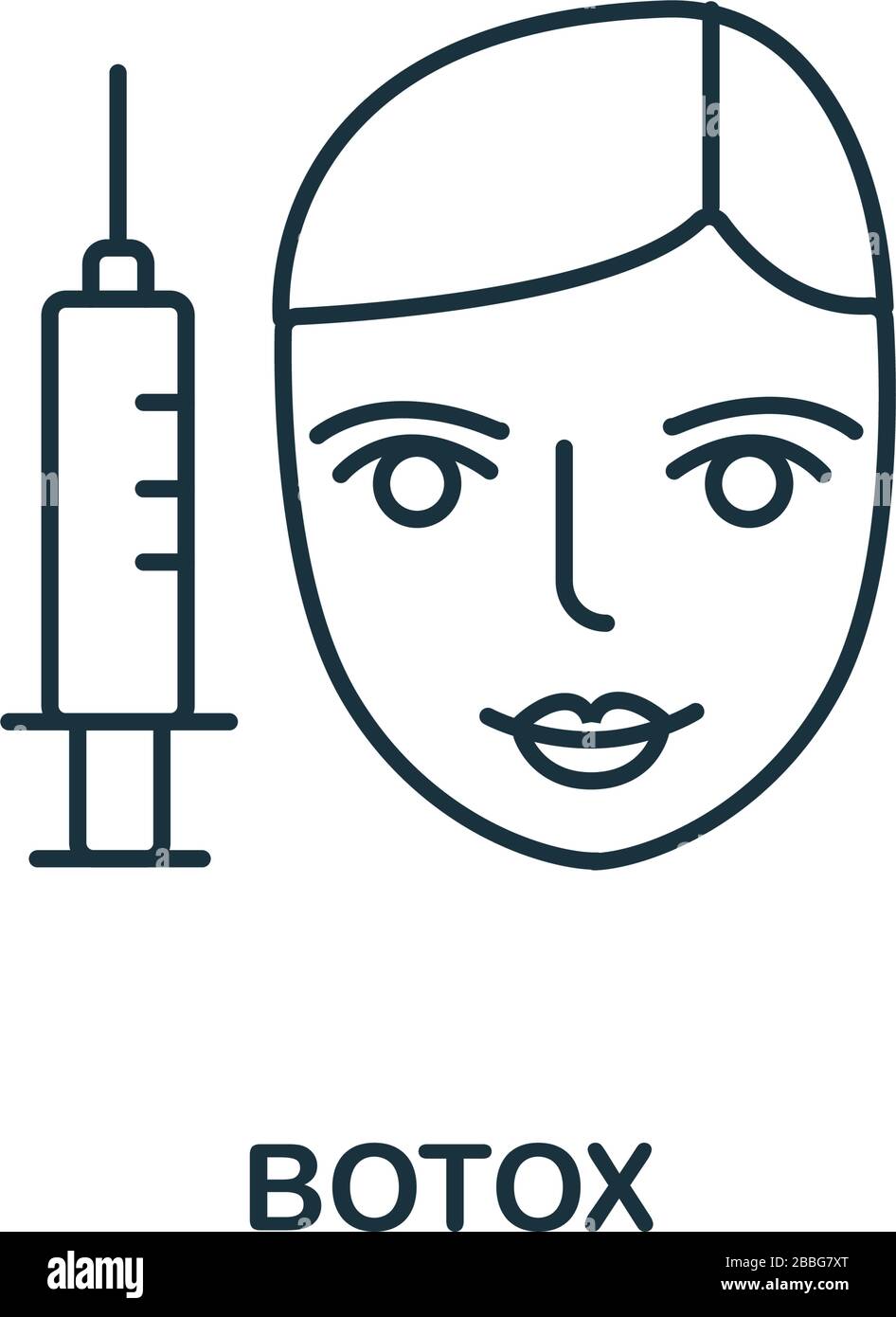 Botox injection line Cut Out Stock Images & Pictures - Alamy