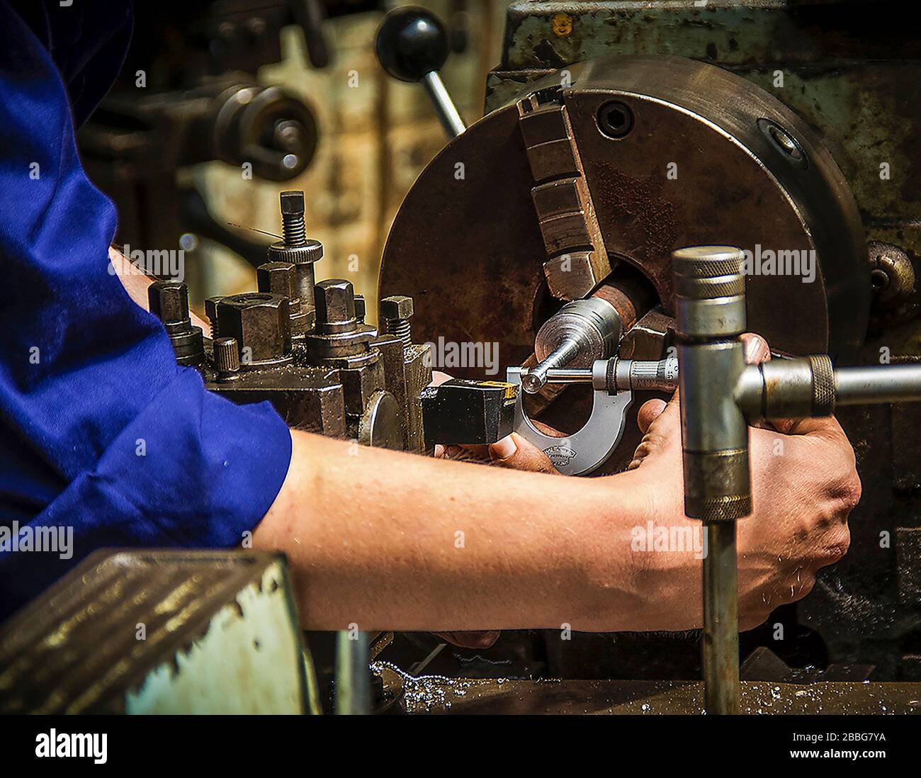 Old micrometer in use hi-res stock photography and images - Alamy