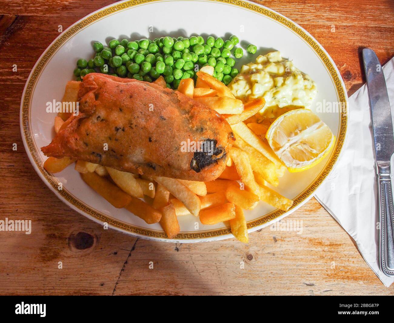 Vegan / Vegetarian Fish and chips : British traditional meal for plant ...