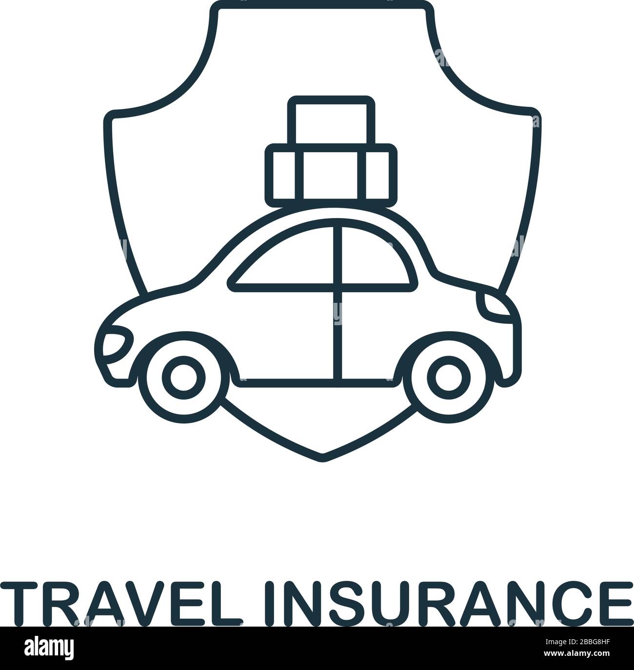 Travel Insurance icon from insurance collection. Simple line Travel ...