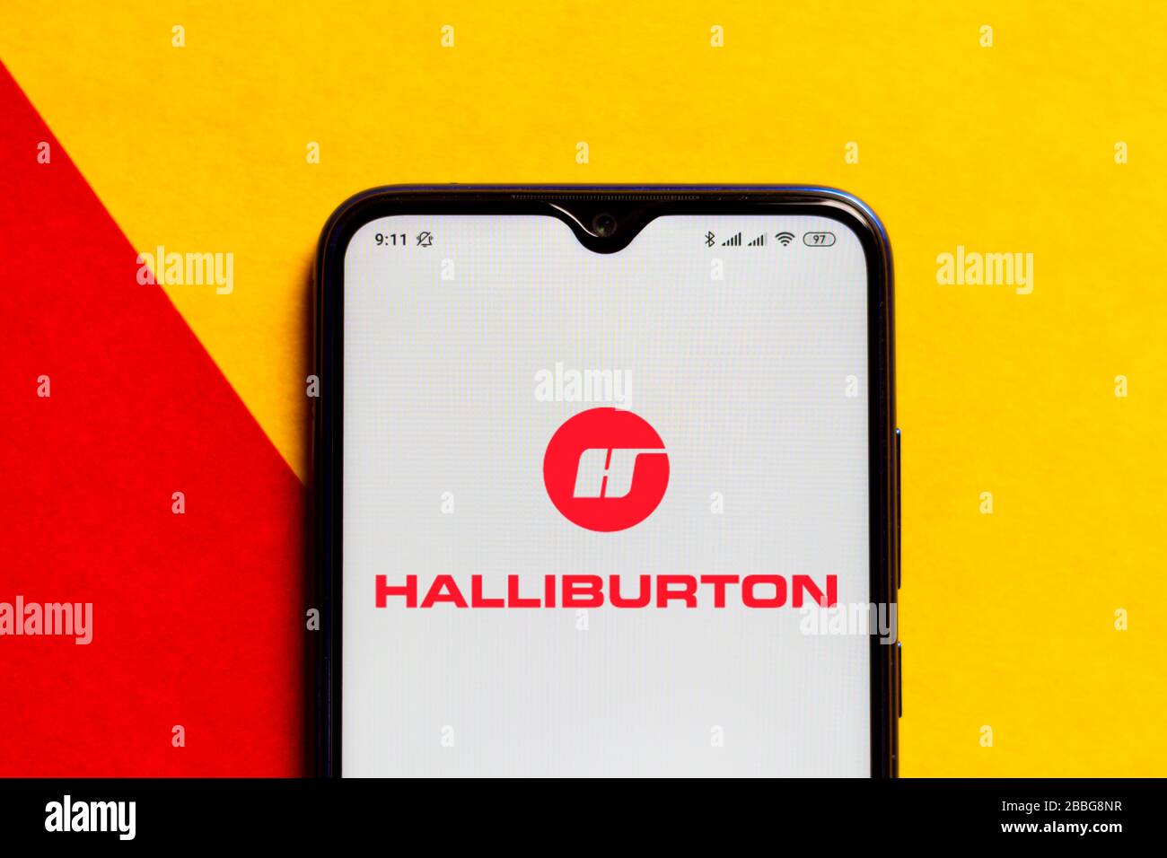 Halliburton sign hi-res stock photography and images - Alamy