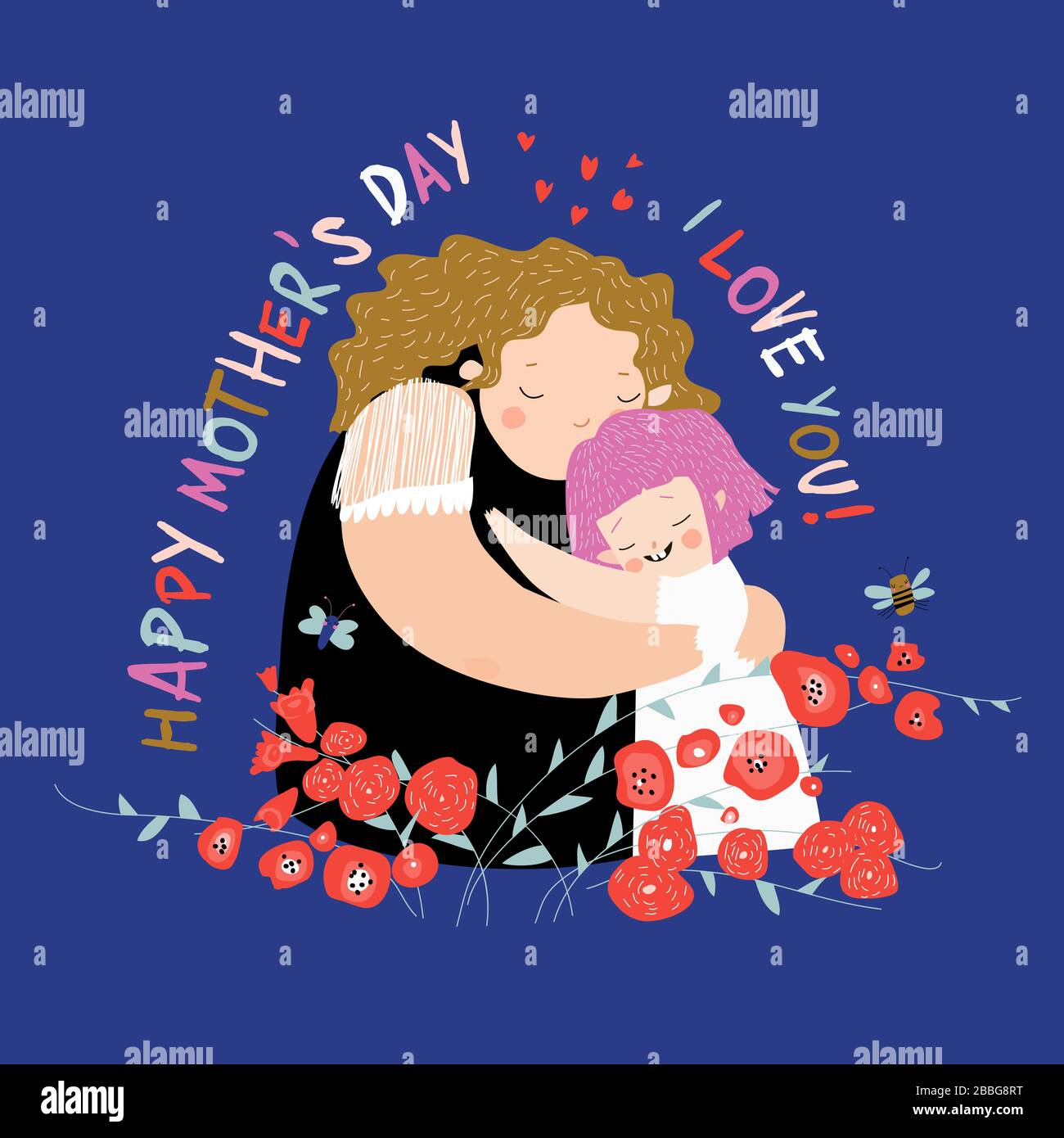 Holidays mother Stock Vector Images - Alamy