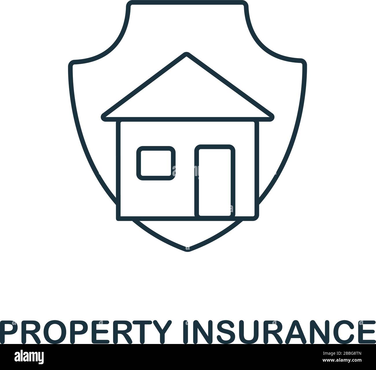 Property Insurance icon from insurance collection. Simple line Property ...