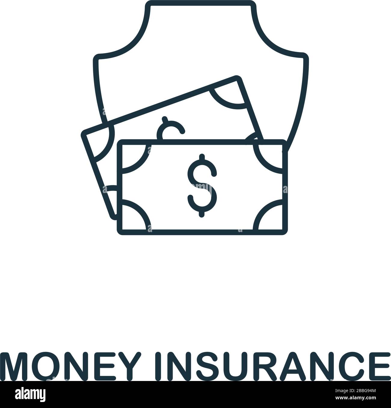 Money Insurance icon from insurance collection. Simple line Money ...