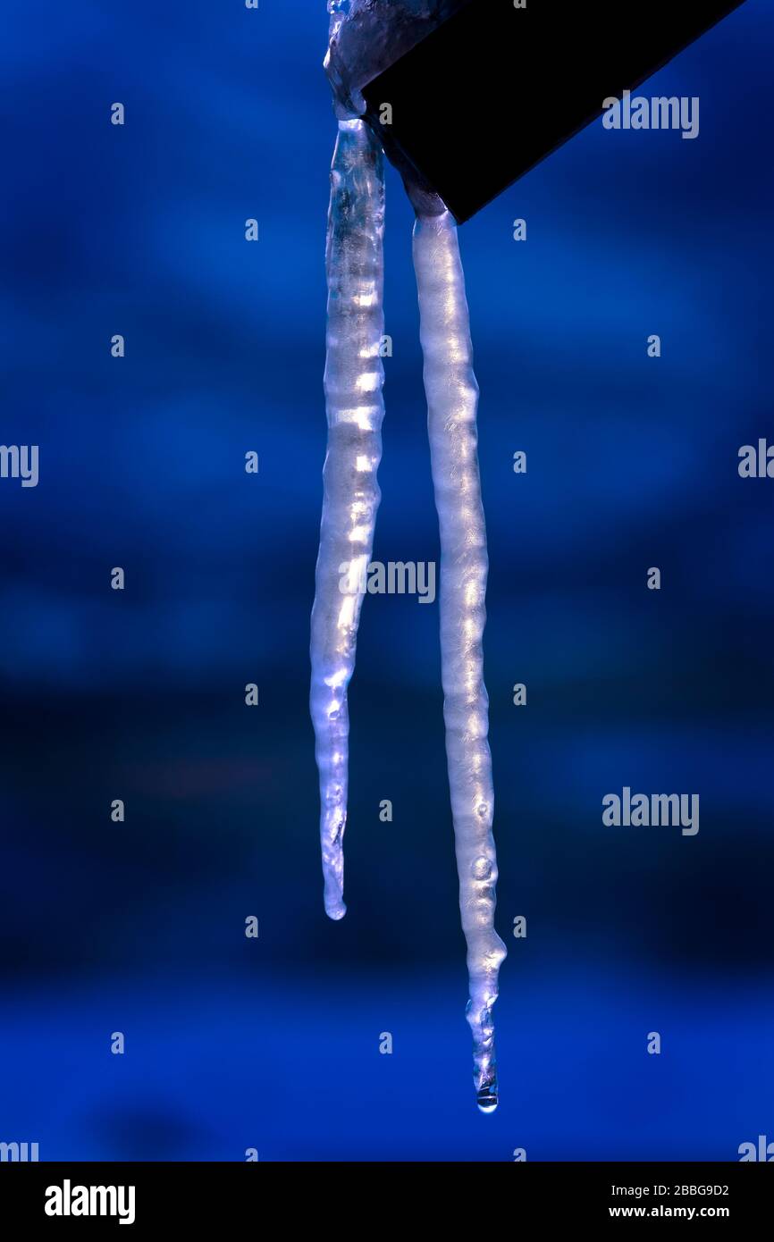 Long beautiful icicles on hi-res stock photography and images - Alamy