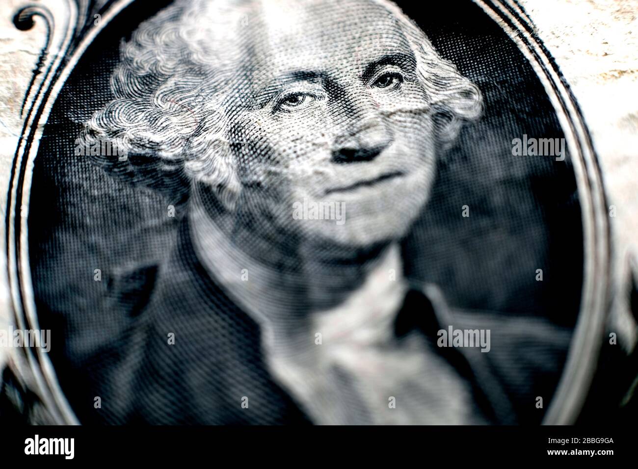 George Washington Dollar Bill American Money Currency Stock Photo - Alamy
