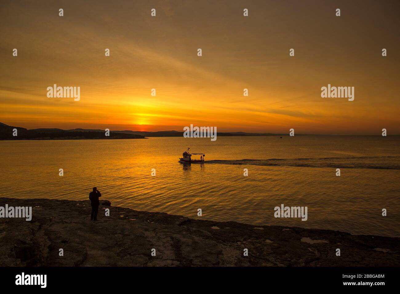 there is a boat which is there for fishing. The weather is perfect for ...