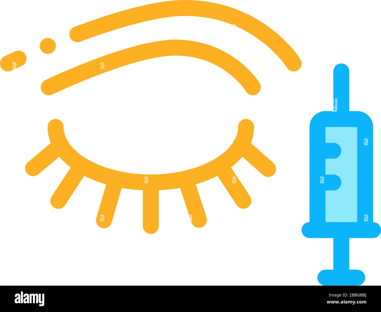 eye injection icon vector outline illustration Stock Vector Image & Art ...