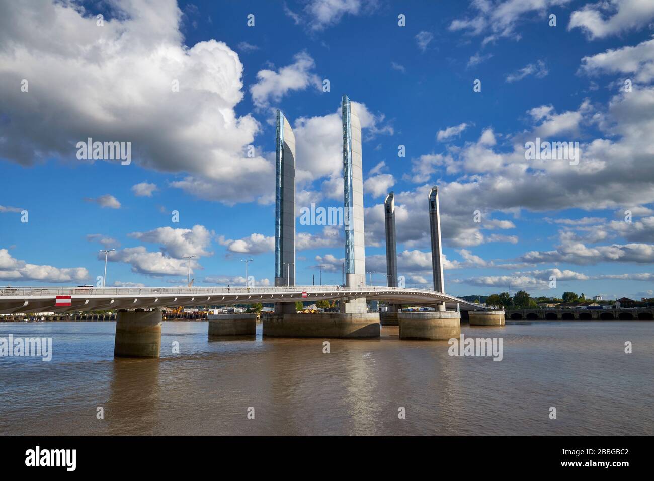 Pont jacques chaban delmas vertical lift bridge hi-res stock ...
