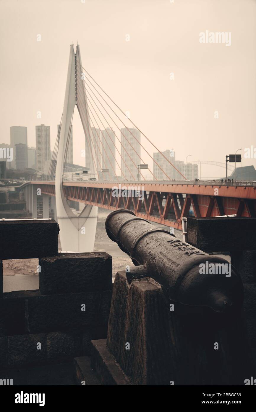 Bridge and city urban architecture in Chongqing, China Stock Photo - Alamy