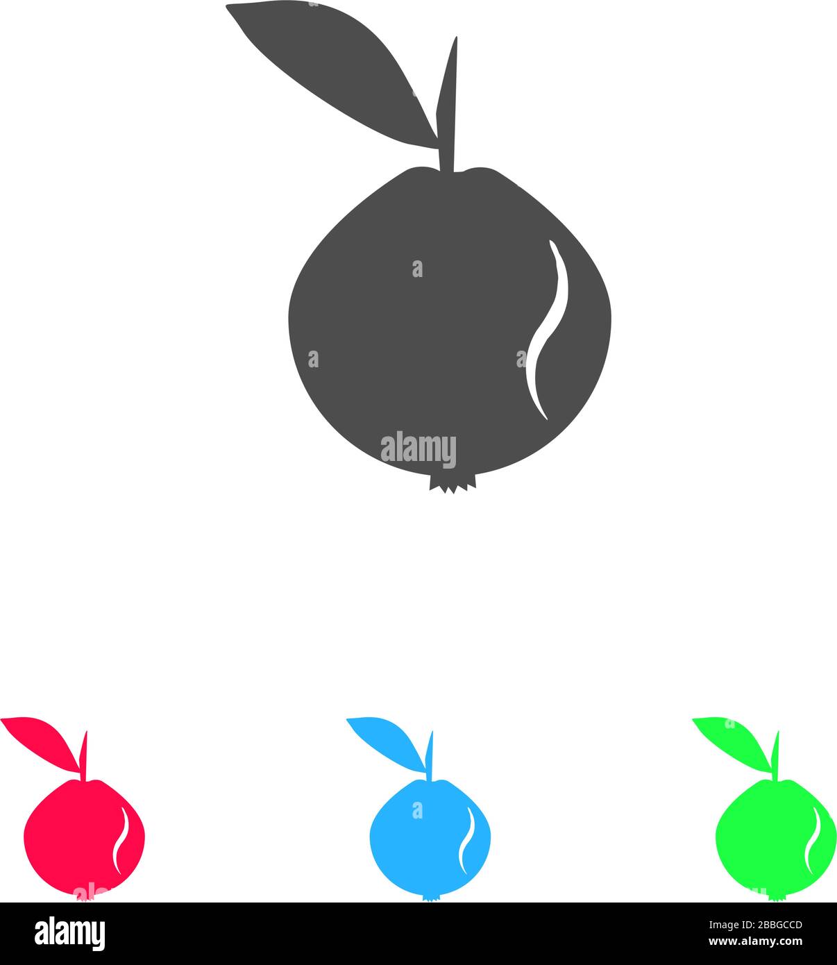 Garnet icon flat. Color pictogram on white background. Vector ...