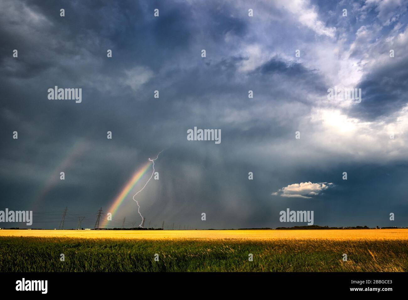 Rainbow and lightning hi-res stock photography and images - Alamy