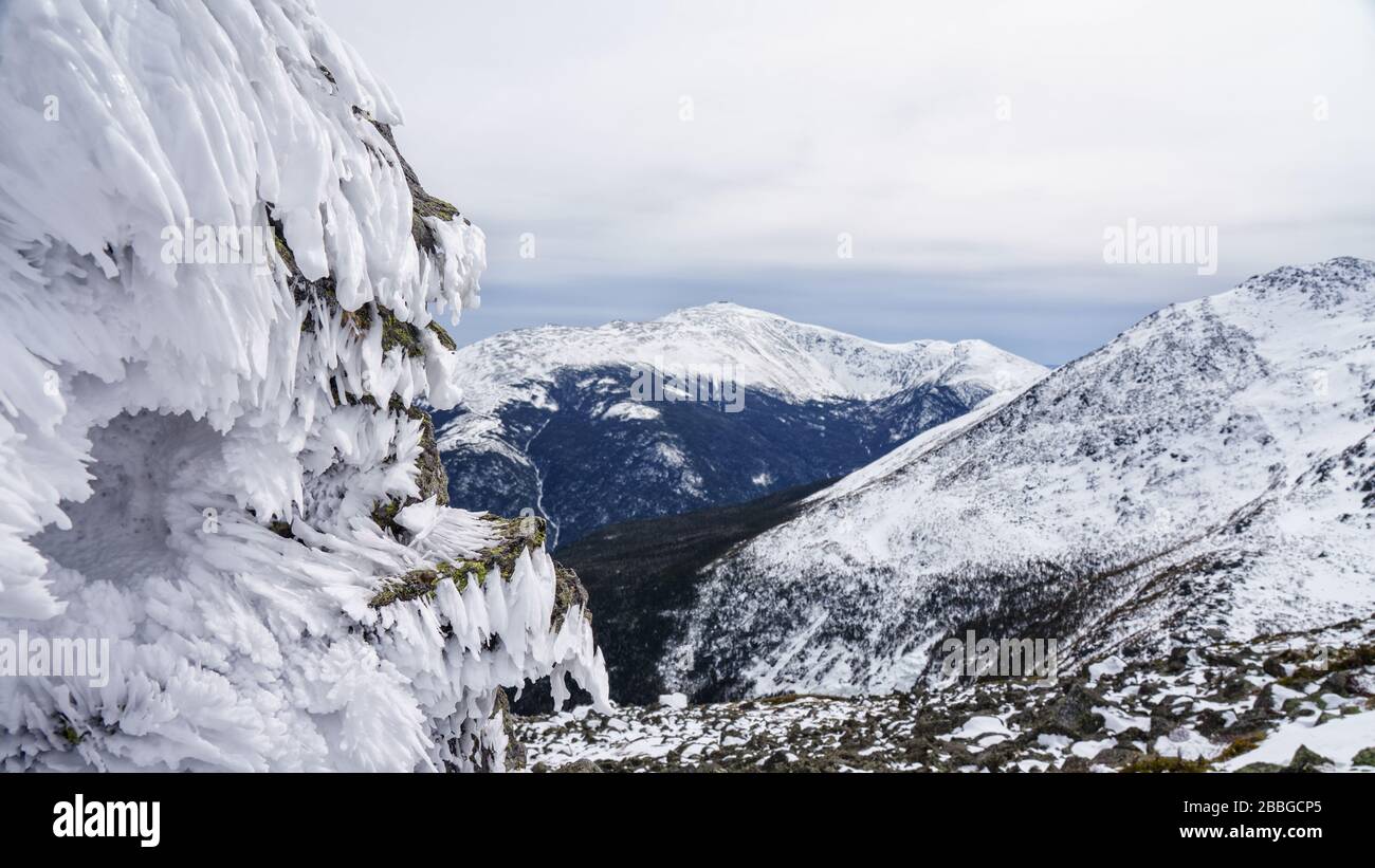 Mount Washington and Mount Adams, New Hampshire, from the summit of ...