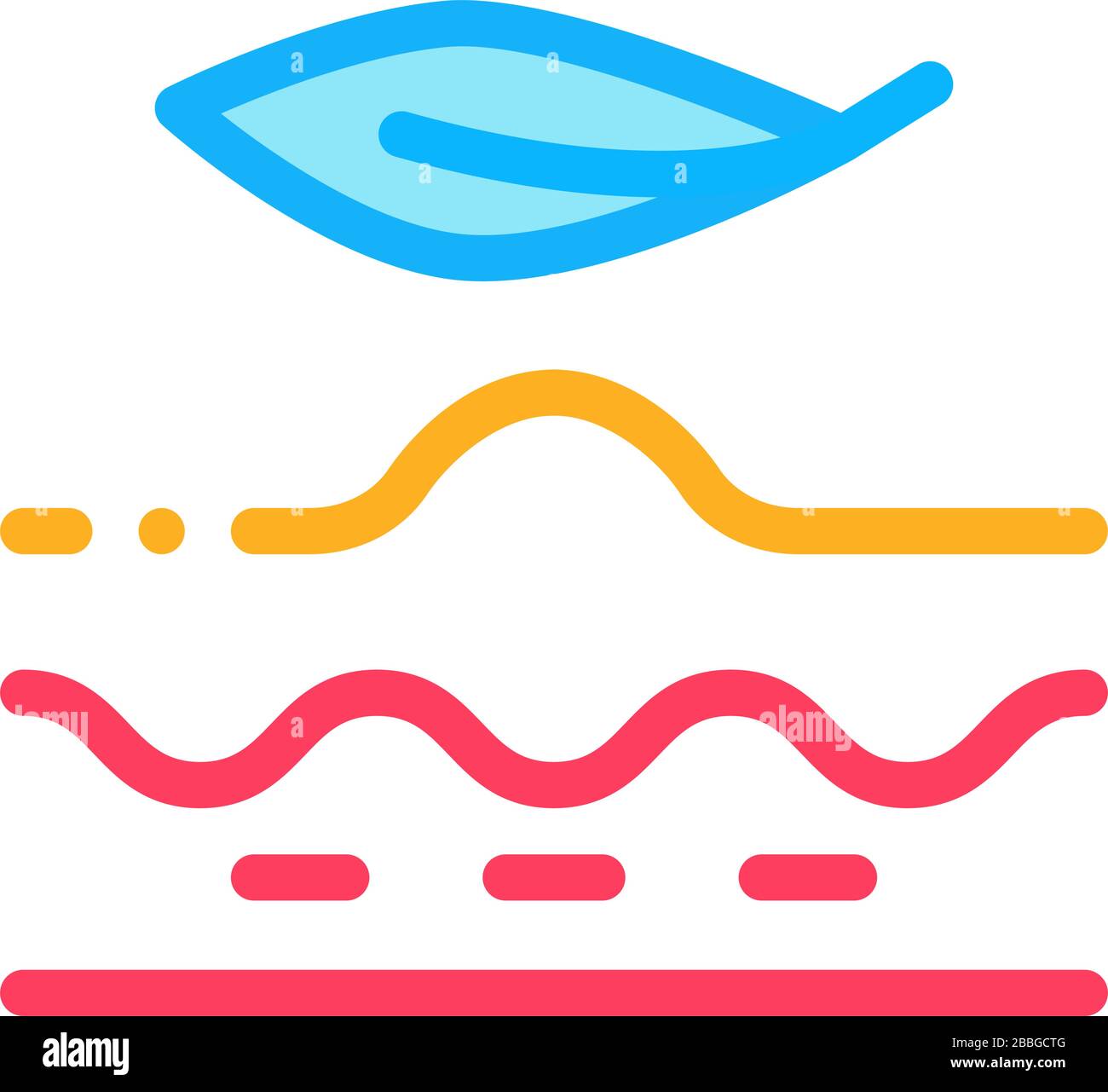 smoothing problem areas of skin icon vector outline illustration Stock ...