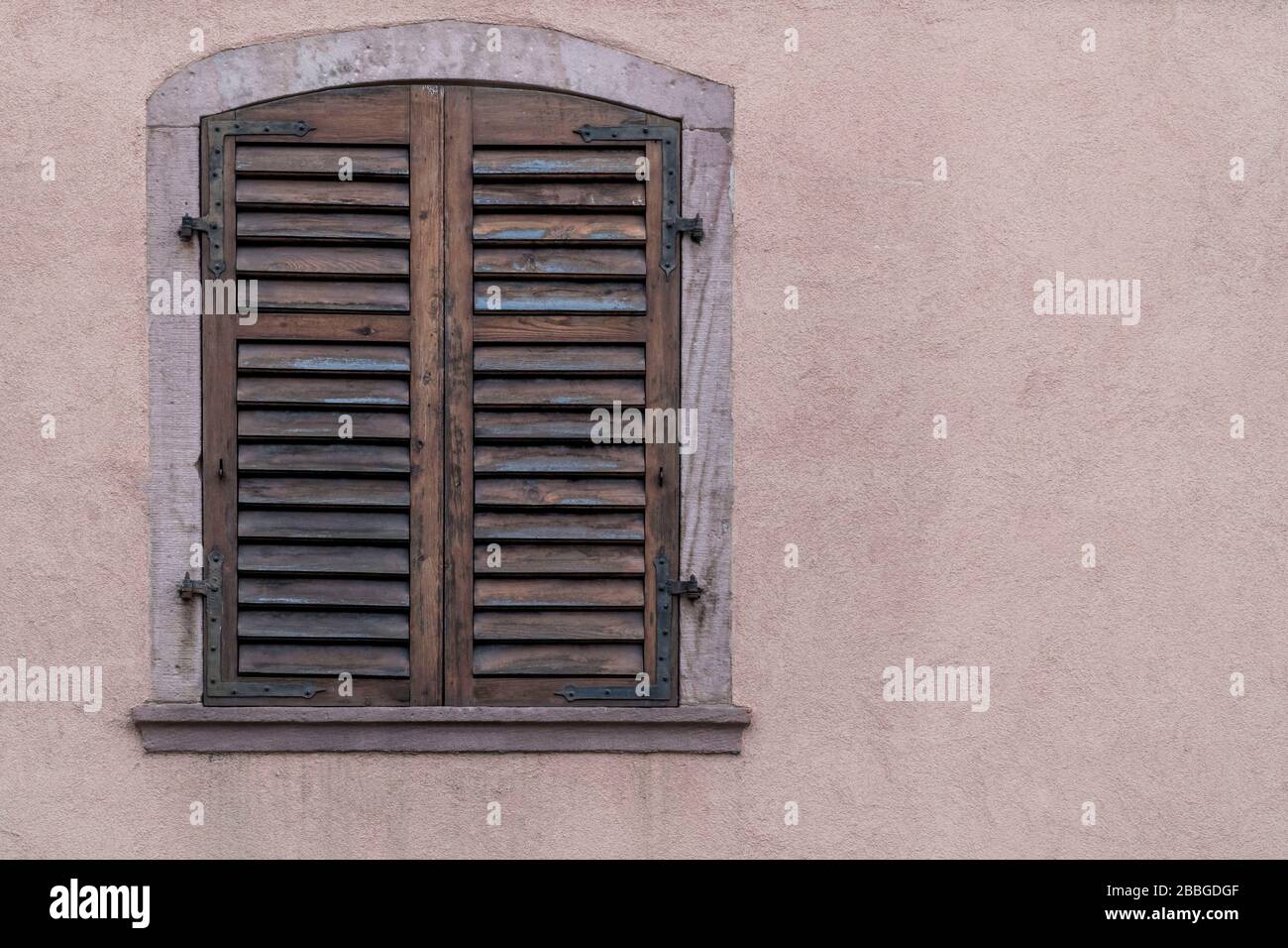closed window blind of a house, exterior Stock Photo - Alamy