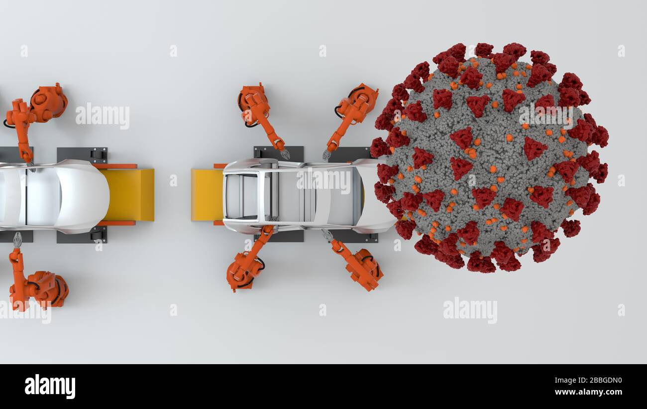 Automobile assembly line covid robot hi-res stock photography and ...