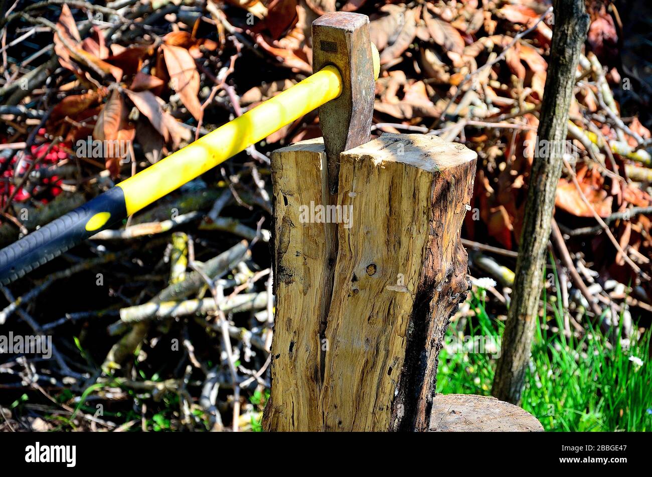 Chopping wood hi-res stock photography and images - Alamy