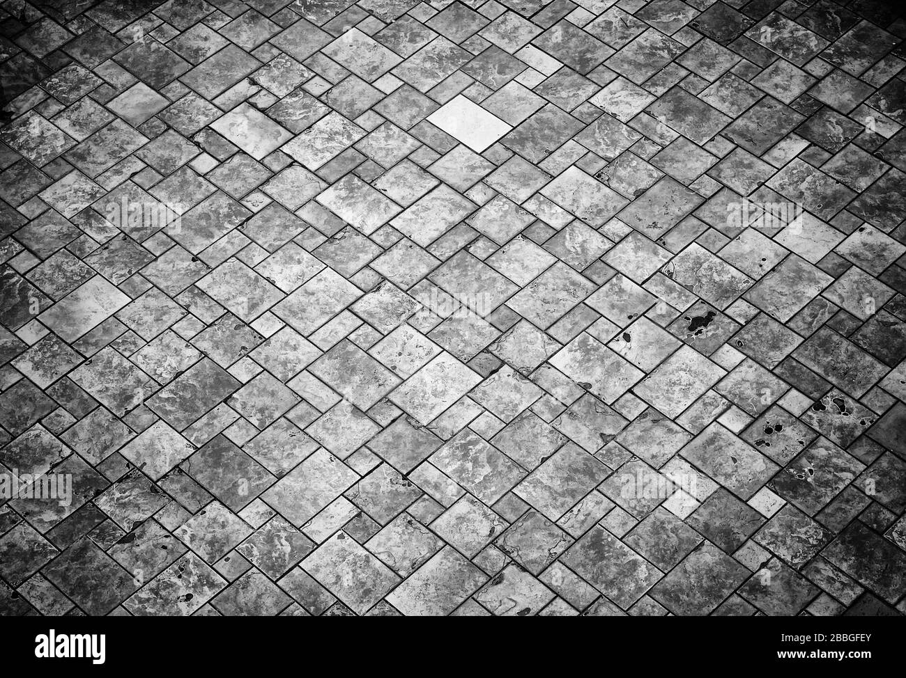 Broken street floor, construction and architecture, road deterioration ...