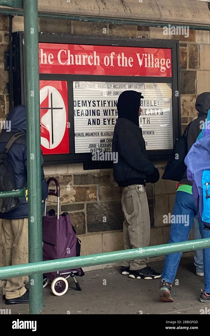 New York, NY, USA. 31st Mar, 2020. New York City's Needy Stand in Line ...