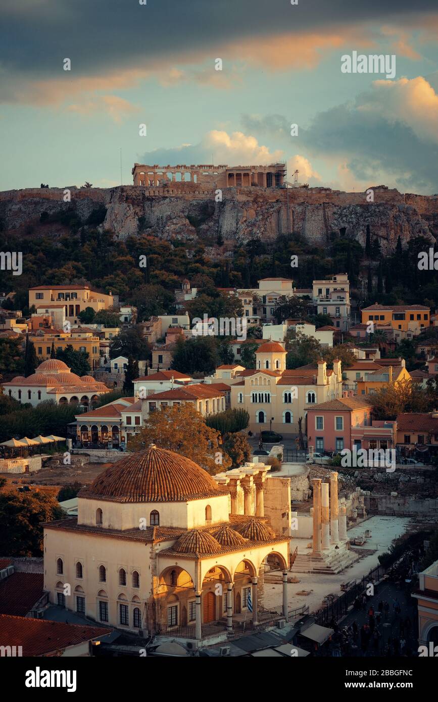 Athens skyline rooftop view, Greece Stock Photo - Alamy