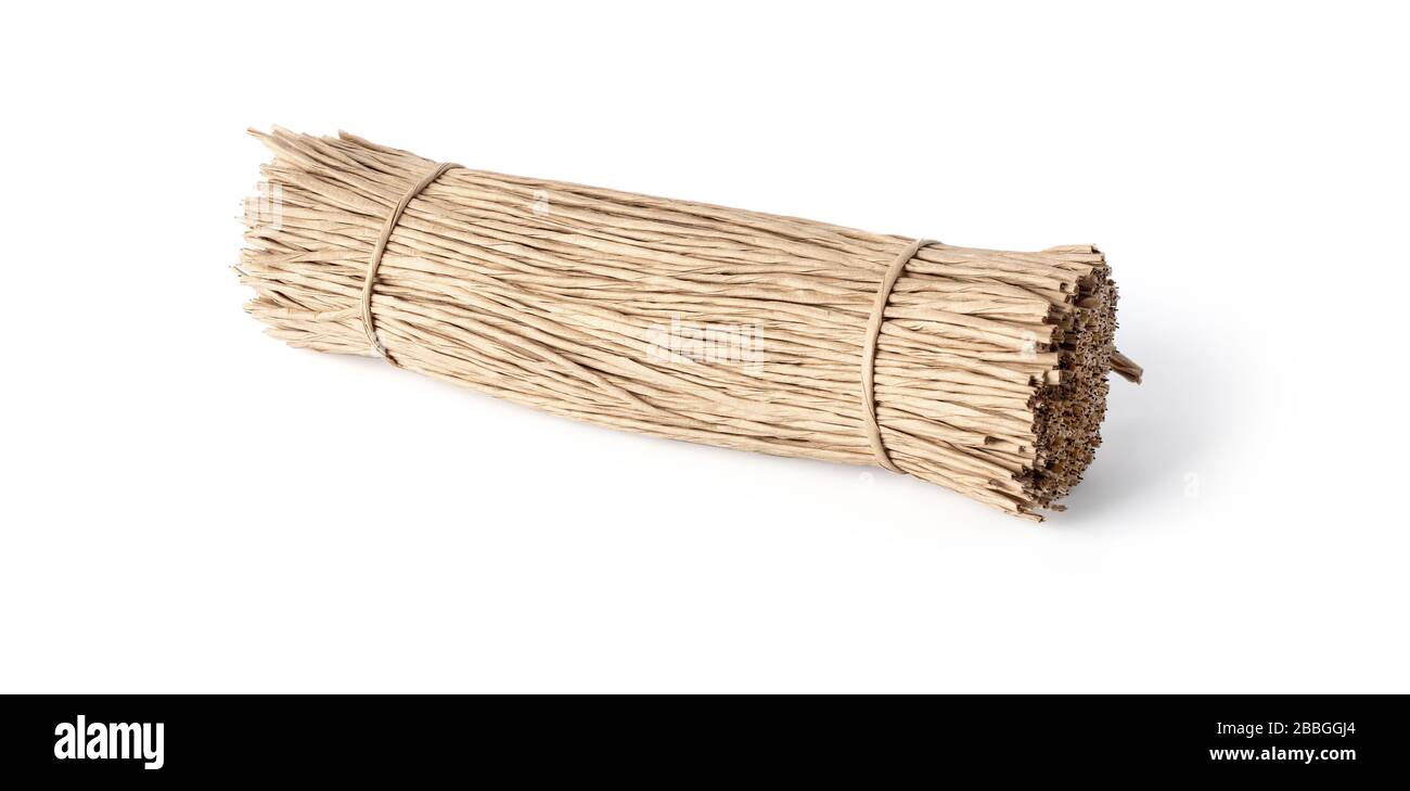 ropes for binding plants on the white background Stock Photo - Alamy