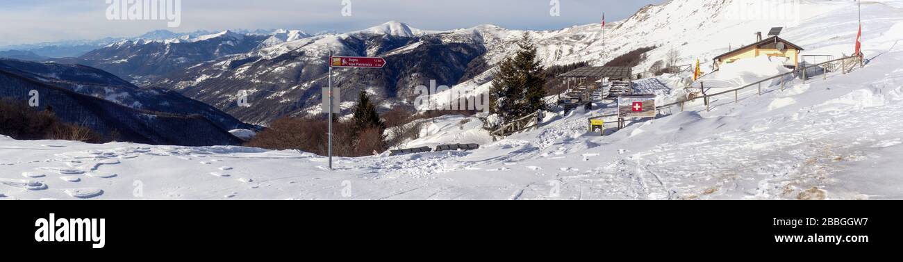 Valcolla, Switzerland: Forest and mountain landscape in the Luganese ...