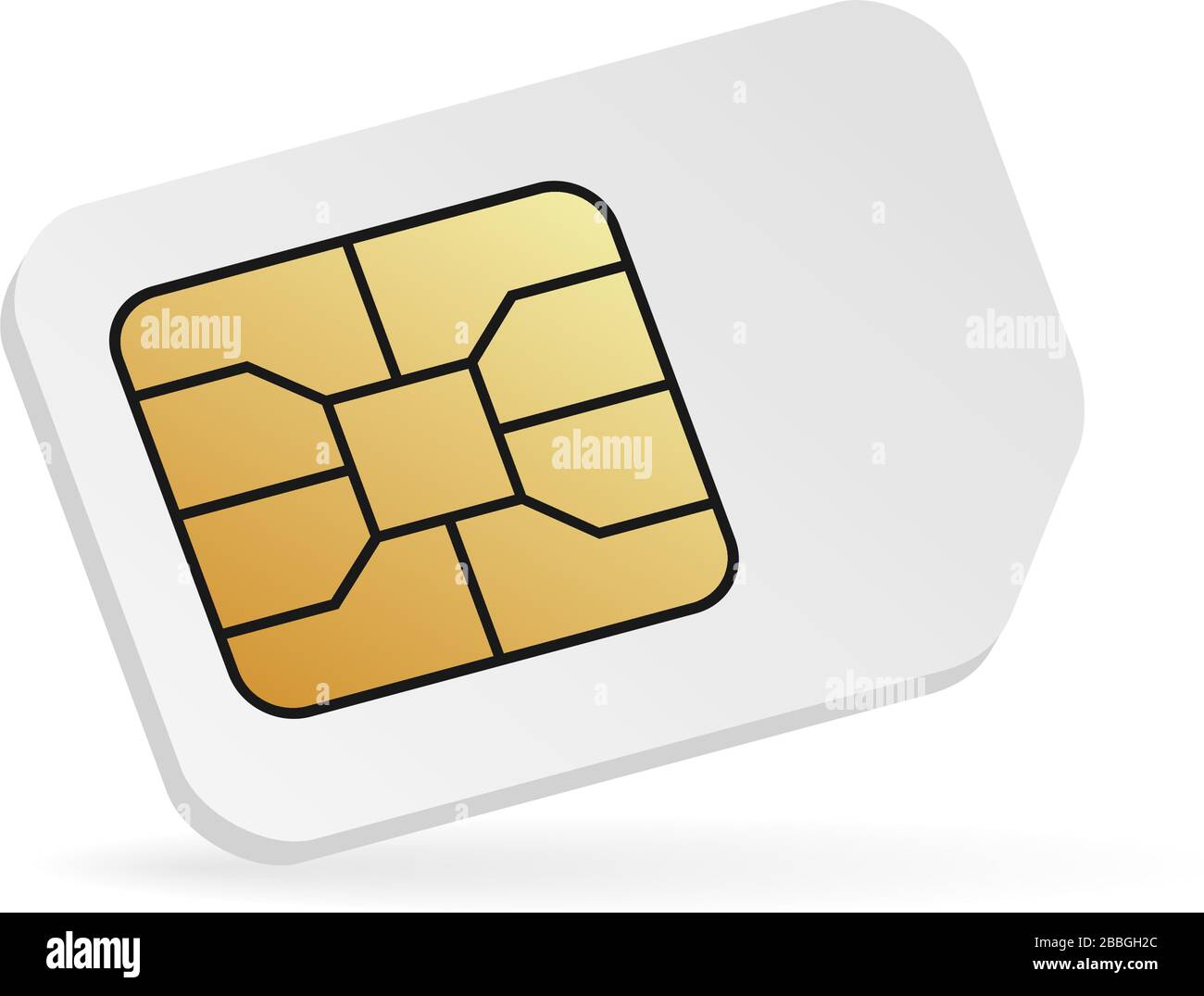 Blank sim card Cut Out Stock Images & Pictures - Alamy
