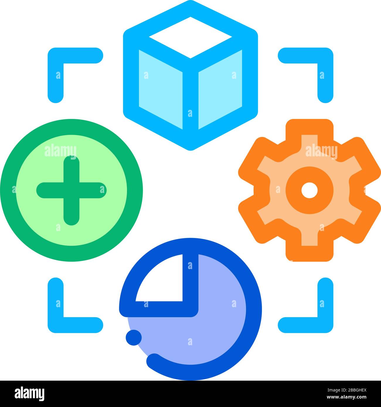 settings software icon vector outline illustration Stock Vector Image ...