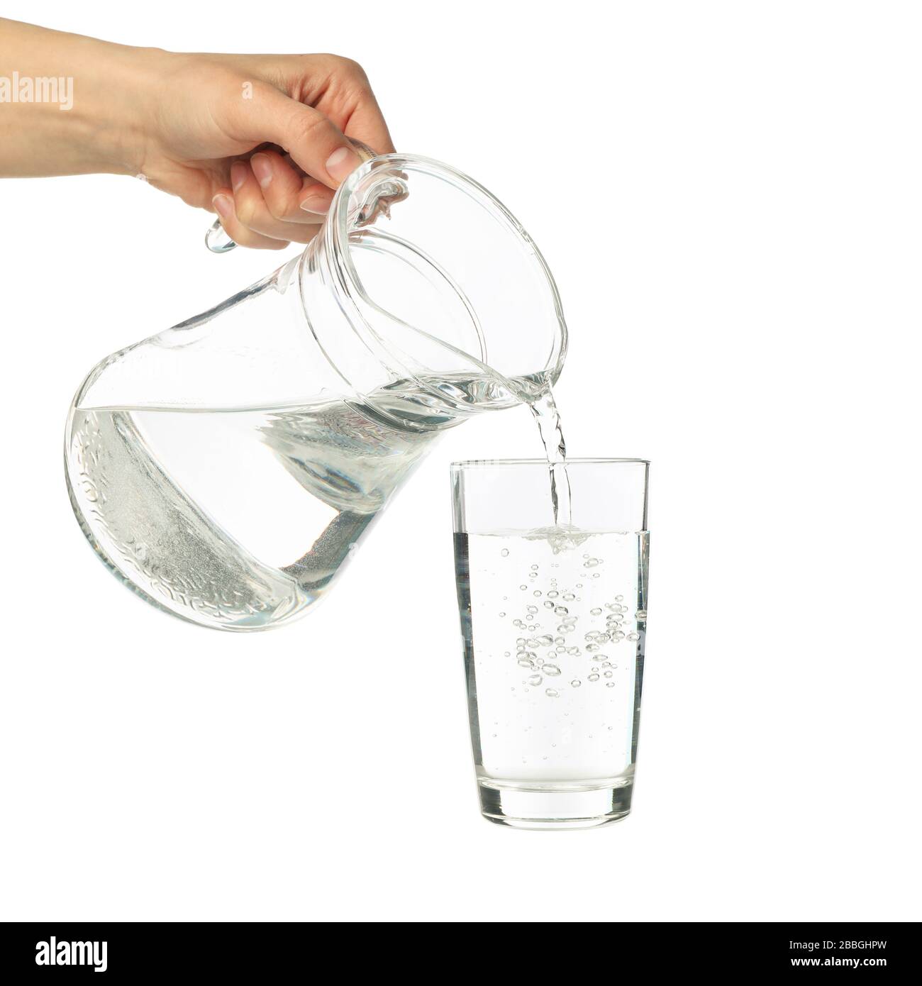 Pouring Pitcher Of Water