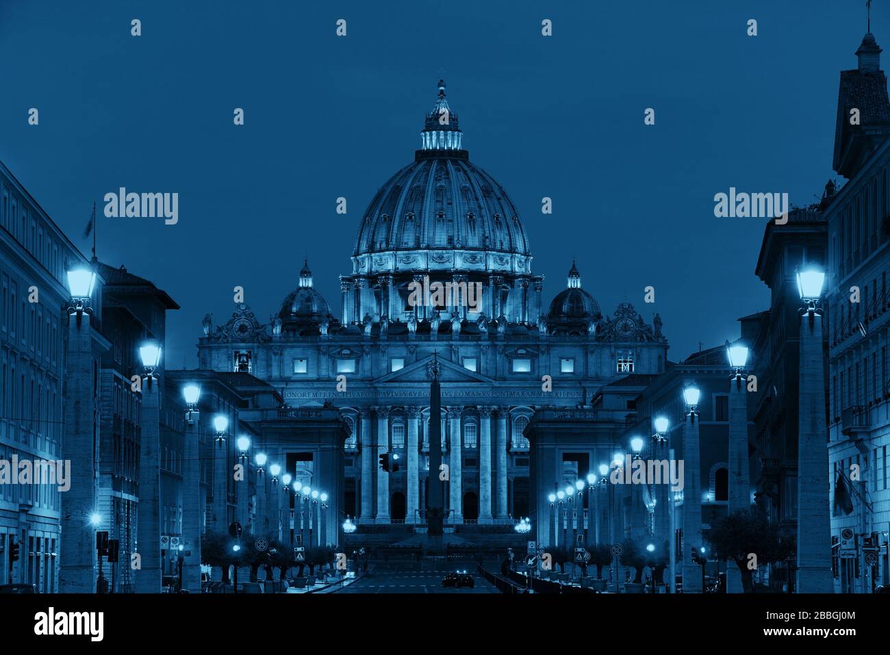 St. Peter’s Basilica in Vatican City with street view Stock Photo - Alamy
