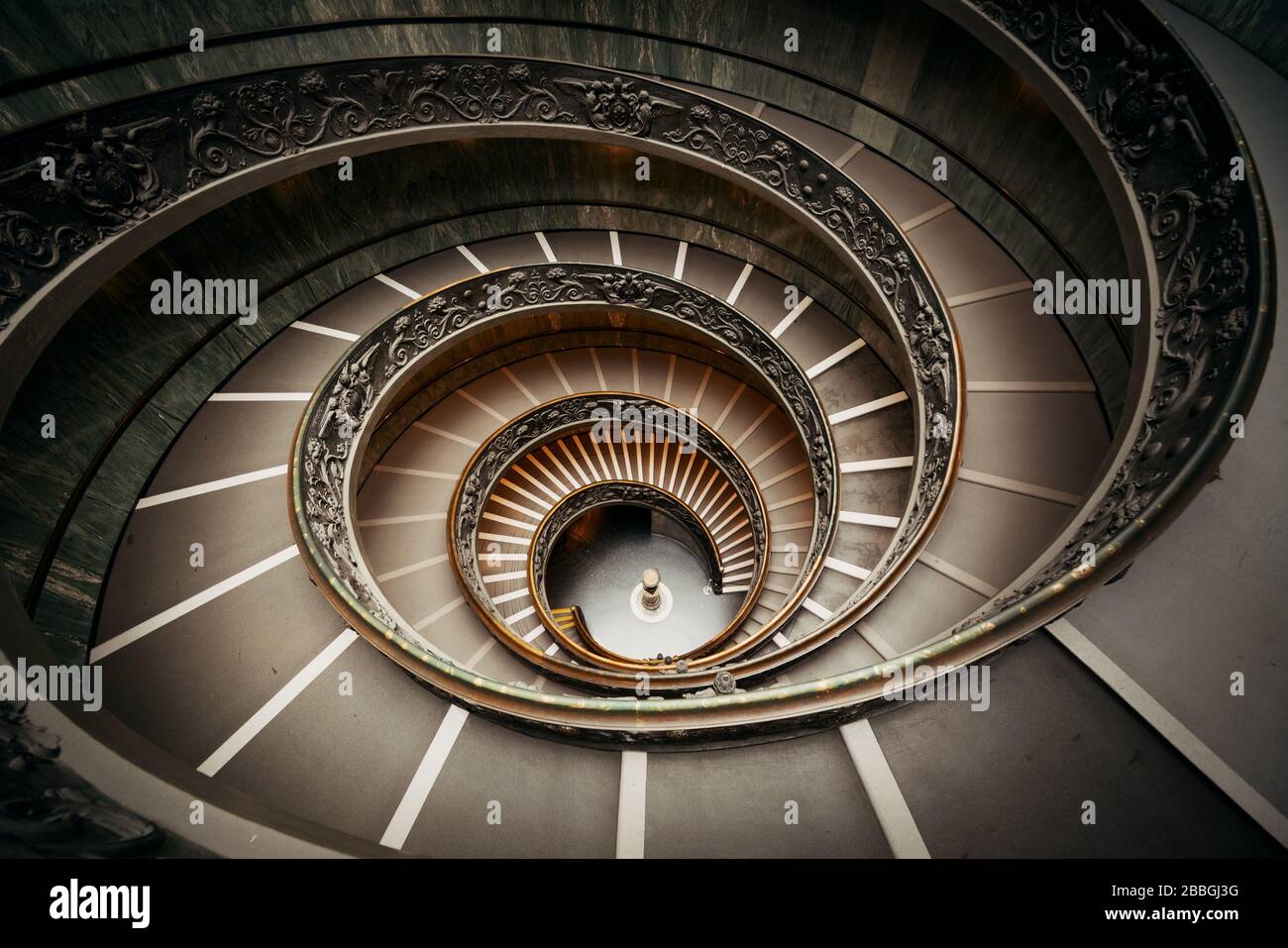 Spiral staircase in Vatican Museum Stock Photo - Alamy