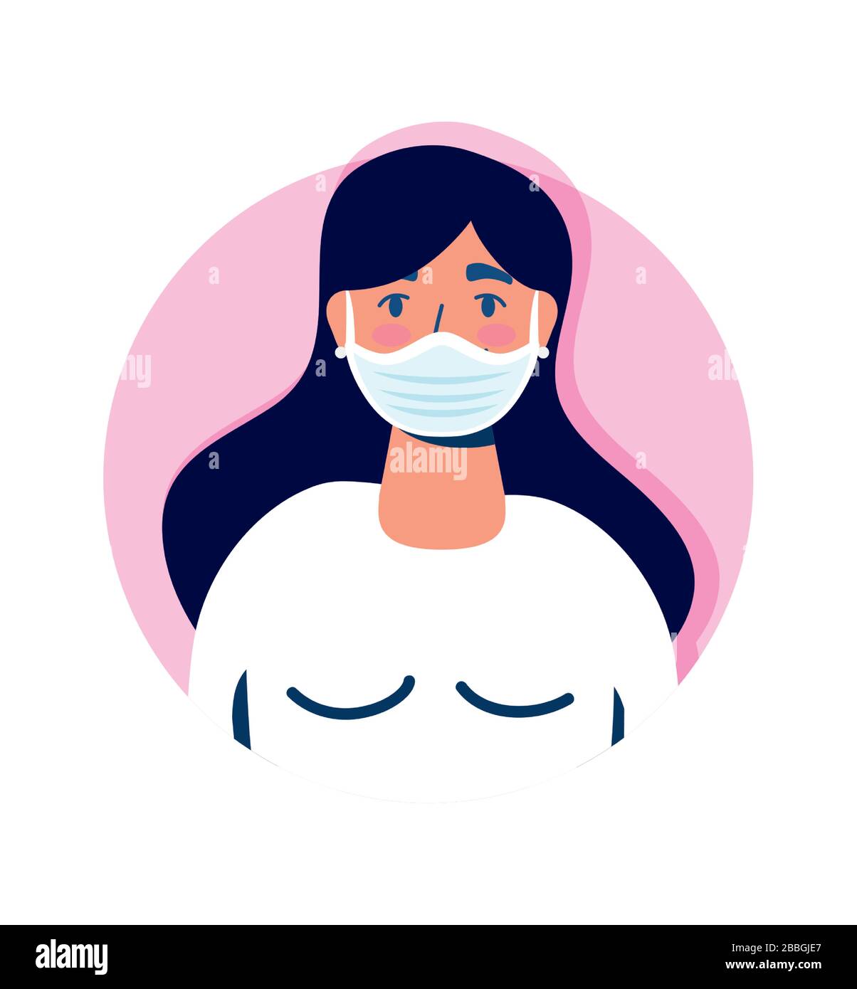 woman using face mask character Stock Vector Image & Art - Alamy