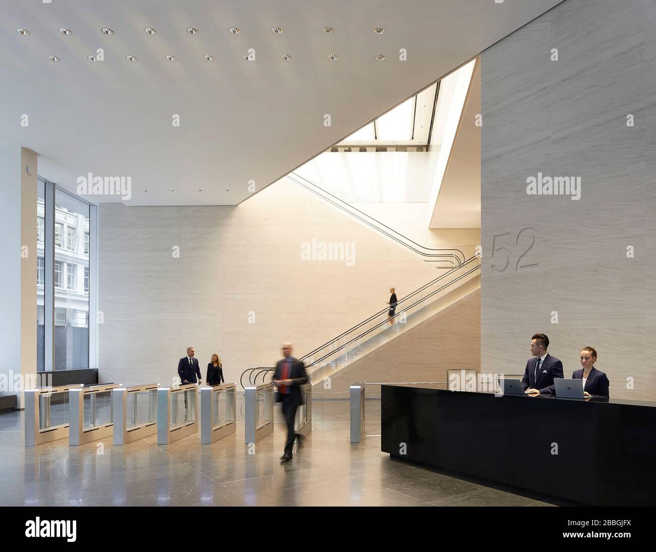 Double-height entrance lobby. 52 Lime Street - The Scalpel, London ...