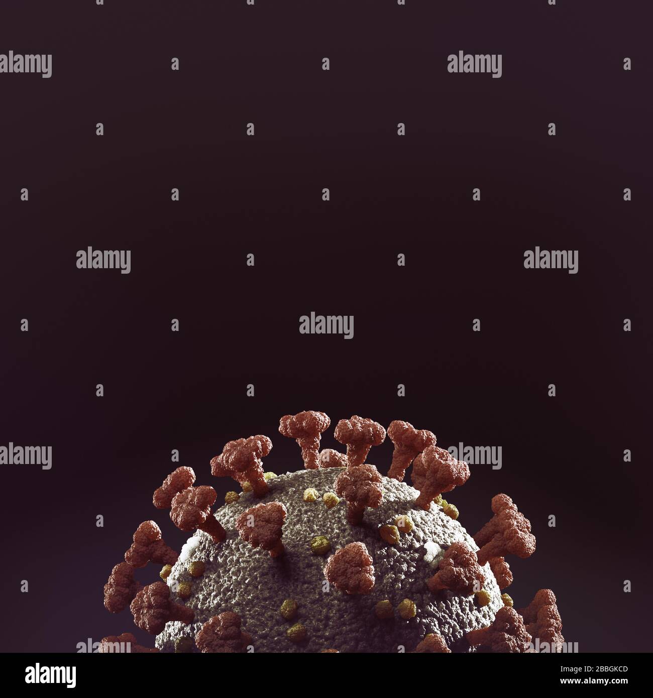 Coronavirus COVID19, SARS-CoV-2 Corona virus particle closeup ...