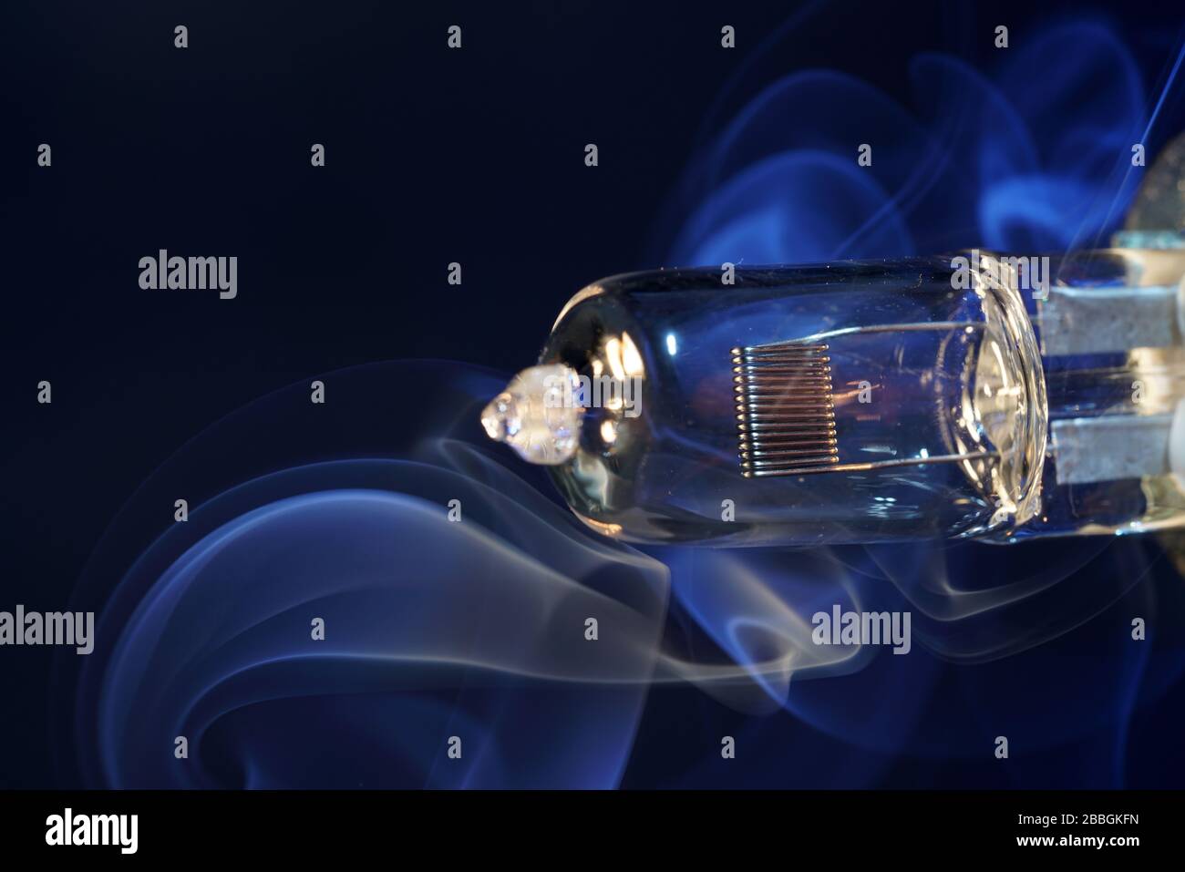 Electric wires with smoke photographed in the studio Stock Photo - Alamy