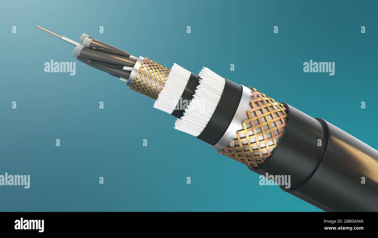 Fiber optic cable cross section hi-res stock photography and images - Alamy